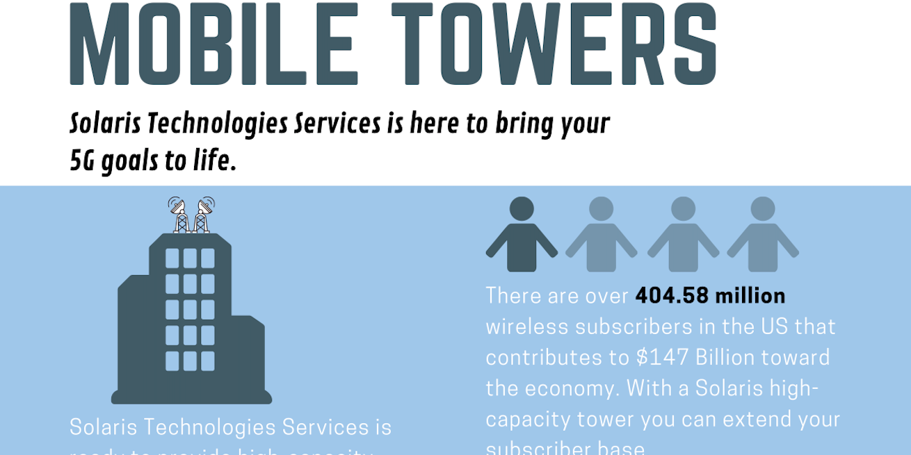 High-Capacity Mobile Towers Infographic